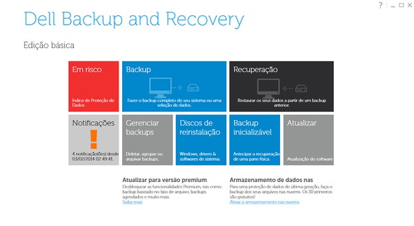 Como usar o Dell Backup and Recovery Manager?