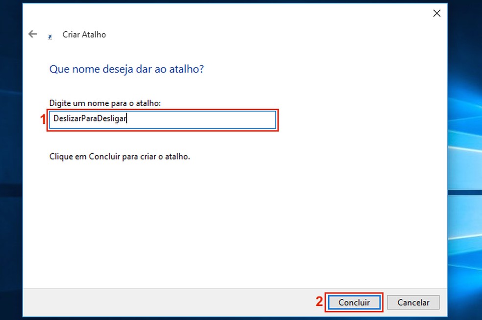 Como desligar um notebook Windows 10 deslizando dedos na tela