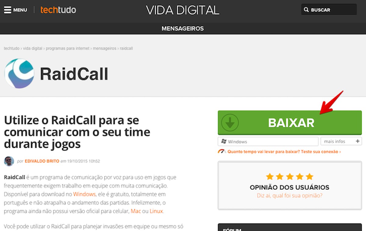Como baixar, instalar e criar conta no RaidCall
