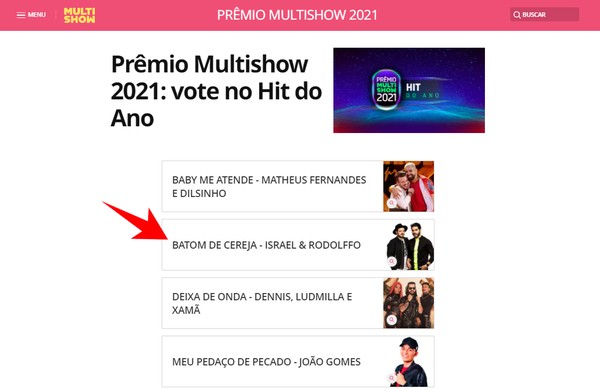 Prêmio Multishow 2021: como votar no seu artista favorito