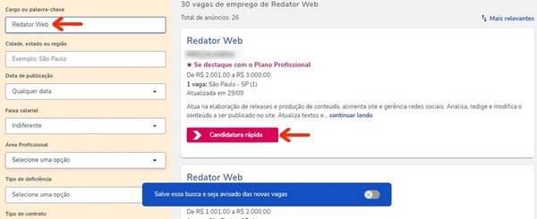 Catho gratuita para candidatos: veja como fazer cadastro no site