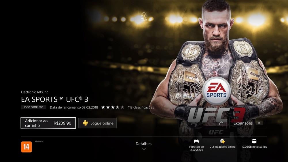 Como baixar UFC 3 no Xbox One e PS4