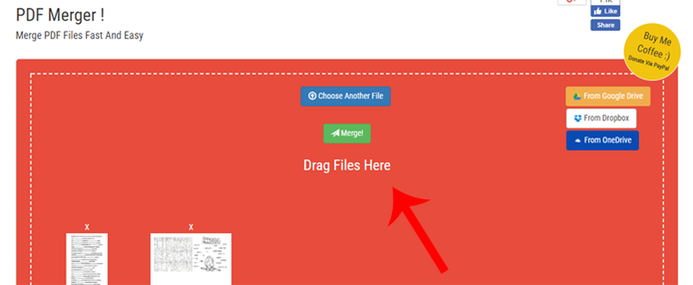 Como juntar dois ou mais arquivos em PDF online com PDF Merge