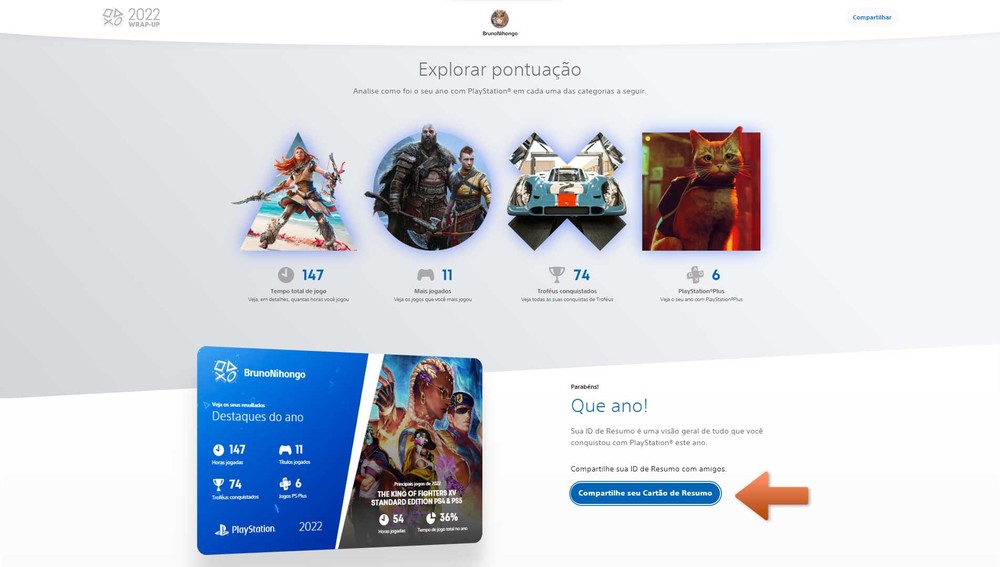 Retrospectiva PlayStation 2022: como ver seu Wrap-Up no PS4/PS5