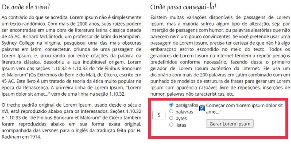 Lorem Ipsum: entenda o que é, quando surgiu e como gerar online