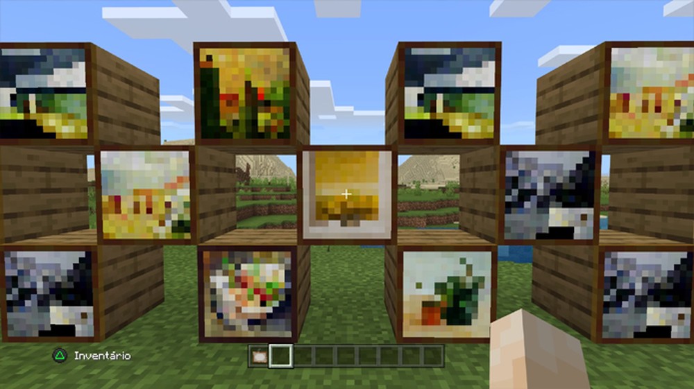 Como fazer quadro no Minecraft
