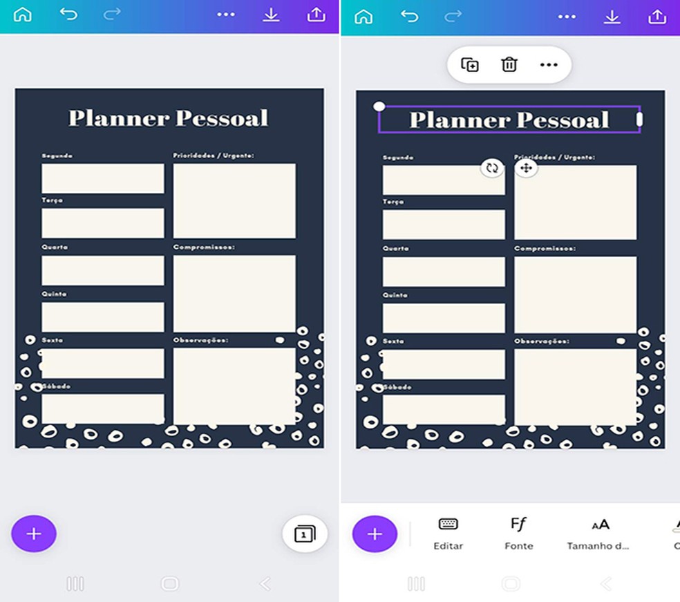 Planner 2023 para imprimir: saiba fazer pelo celular no Canva
