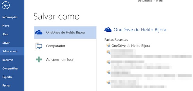 Como editar um arquivo do Word Online junto com outras pessoas