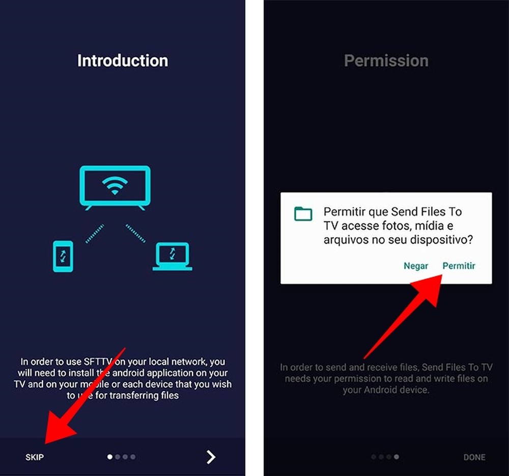 Como enviar arquivos para smart TV com Android