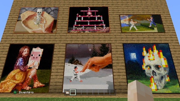 Como fazer quadro no Minecraft