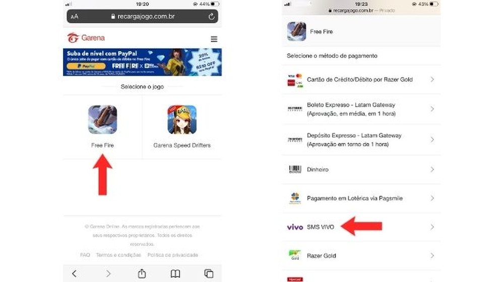 Recarga Jogo Free Fire (FF): saiba fazer login, se é confiável e mais