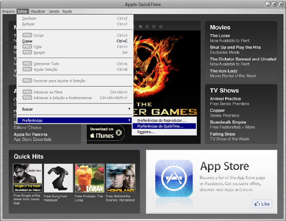 Como usar o Quicktime para Windows