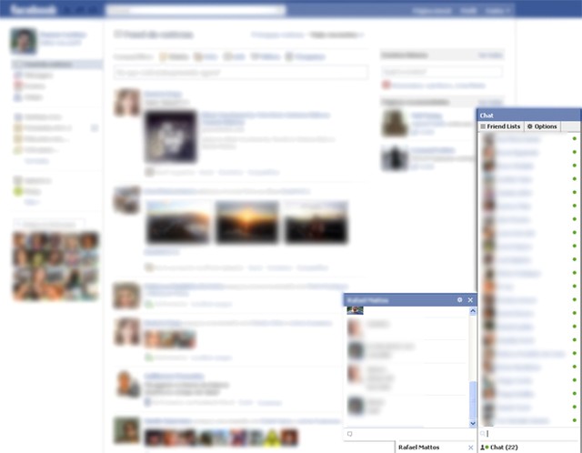 Volte para o antigo chat do Facebook e veja todos os contatos online