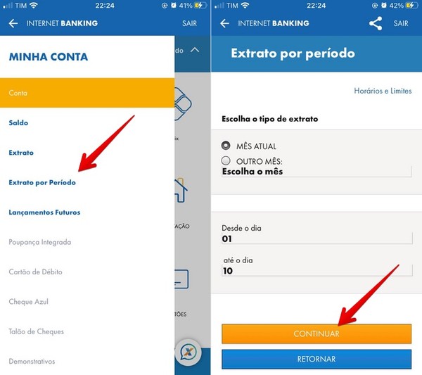 Como ver o extrato no aplicativo da Caixa
