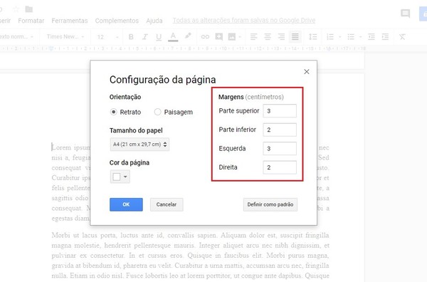 Como fazer formatação ABNT no Google Docs