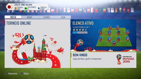 Como jogar o modo Copa do Mundo em FIFA 18