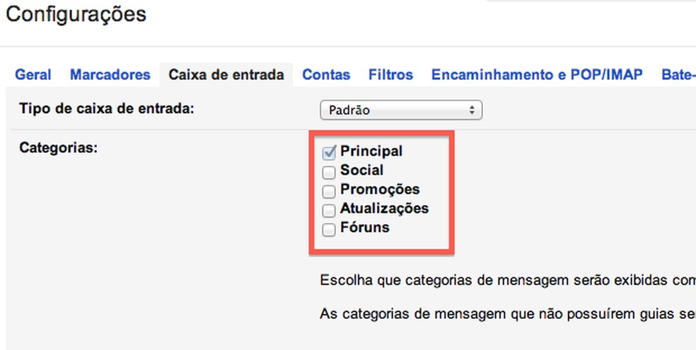 Como desativar a nova caixa de entrada do Gmail