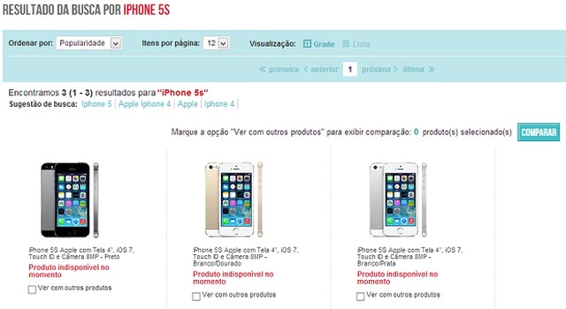 iPhone 5S e iPad mini com Retina já aparecem listados por lojas brasileiras