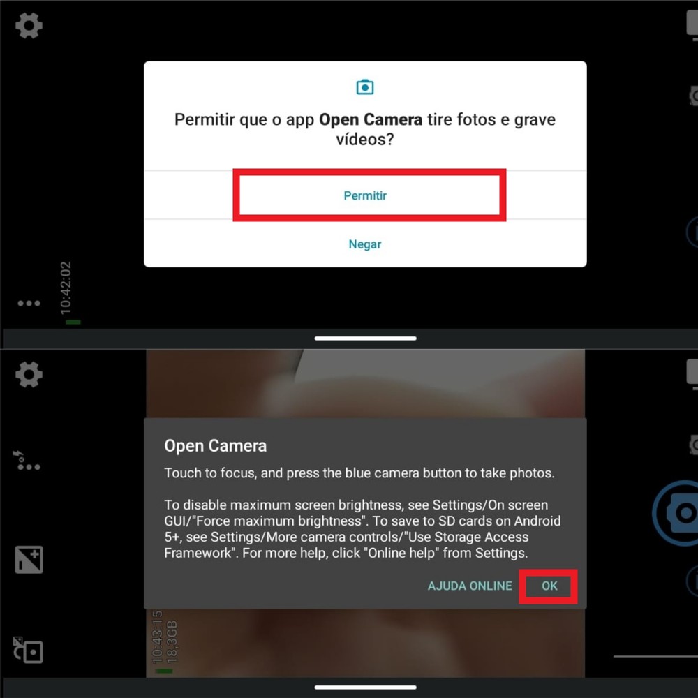 Como gravar vídeos com músicas usando o app Open Camera no Android
