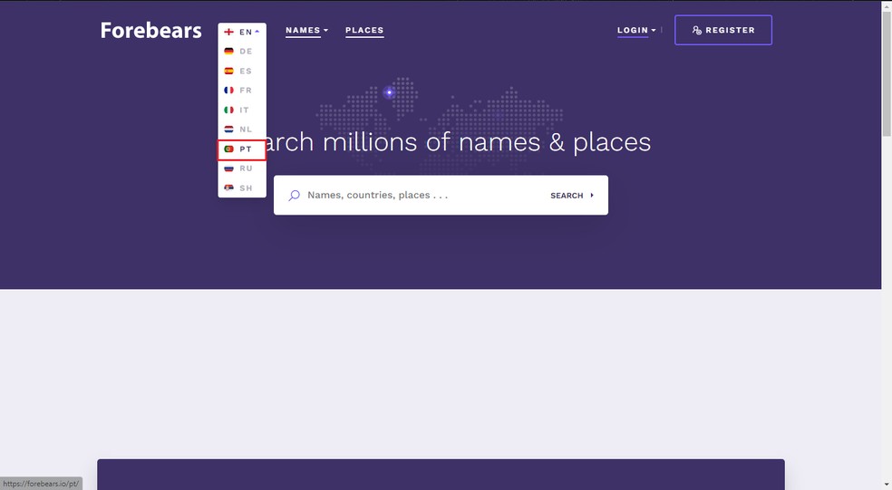 Forebears: como usar site para saber quantas pessoas têm seu sobrenome