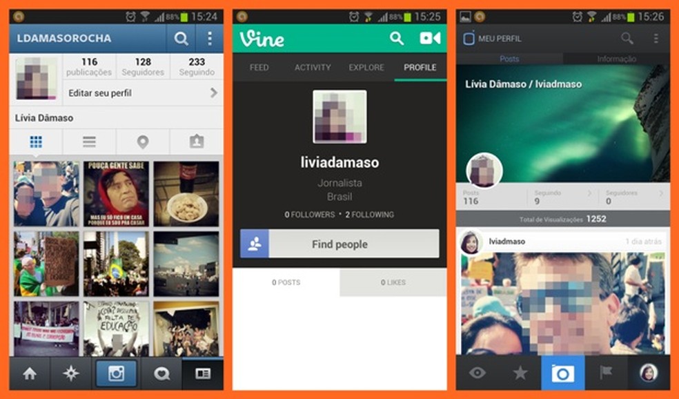Mobli x Vine x Instagram: confira qual o melhor app para vídeos e fotos