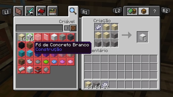 Como fazer concreto no Minecraft