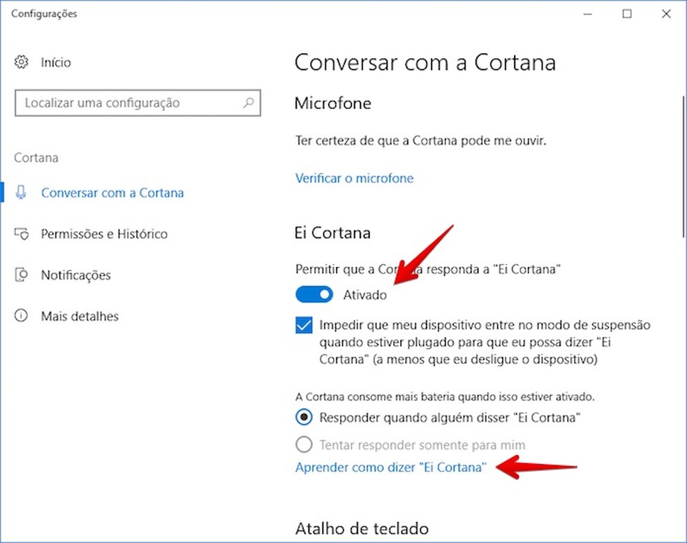 Como configurar a Cortana para responder apenas a sua voz
