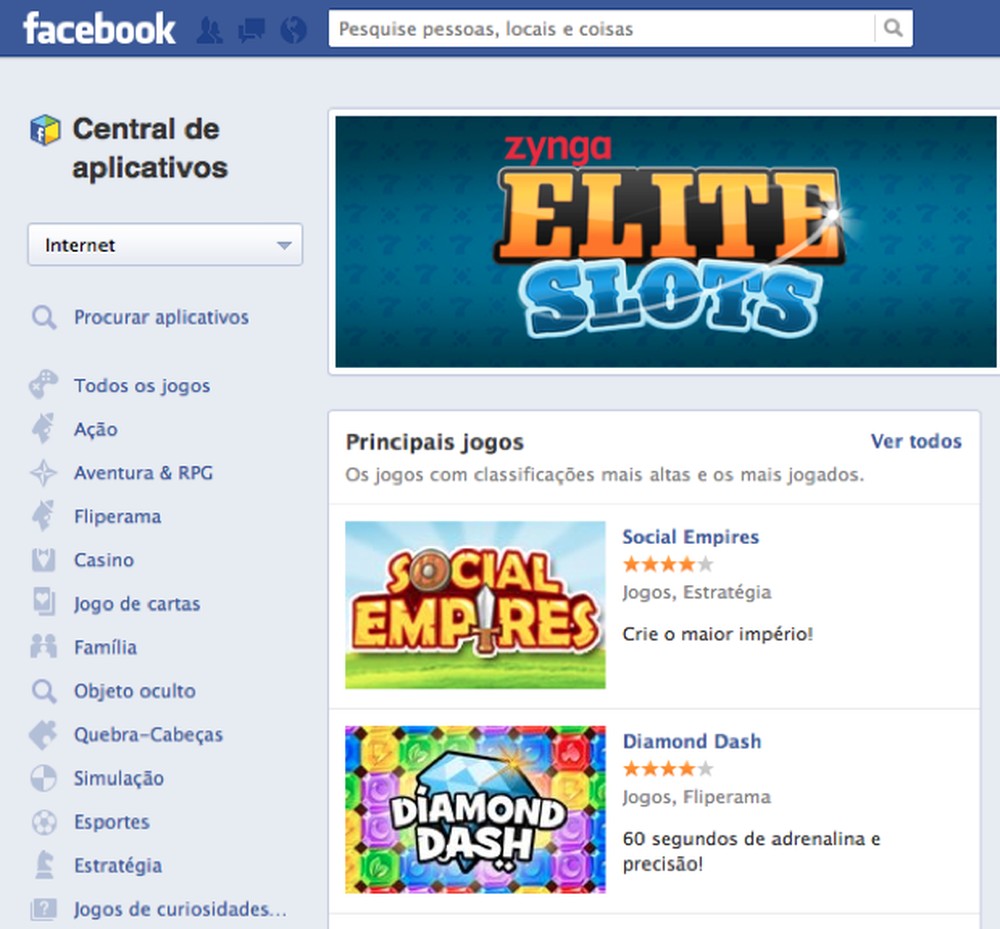 Jogos do Facebook movimentam mais de 250 milhões de usuários por mês