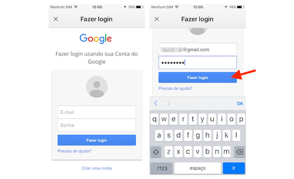 Como fazer login no Gmail, colocar senha e entrar no e-mail pelo celular