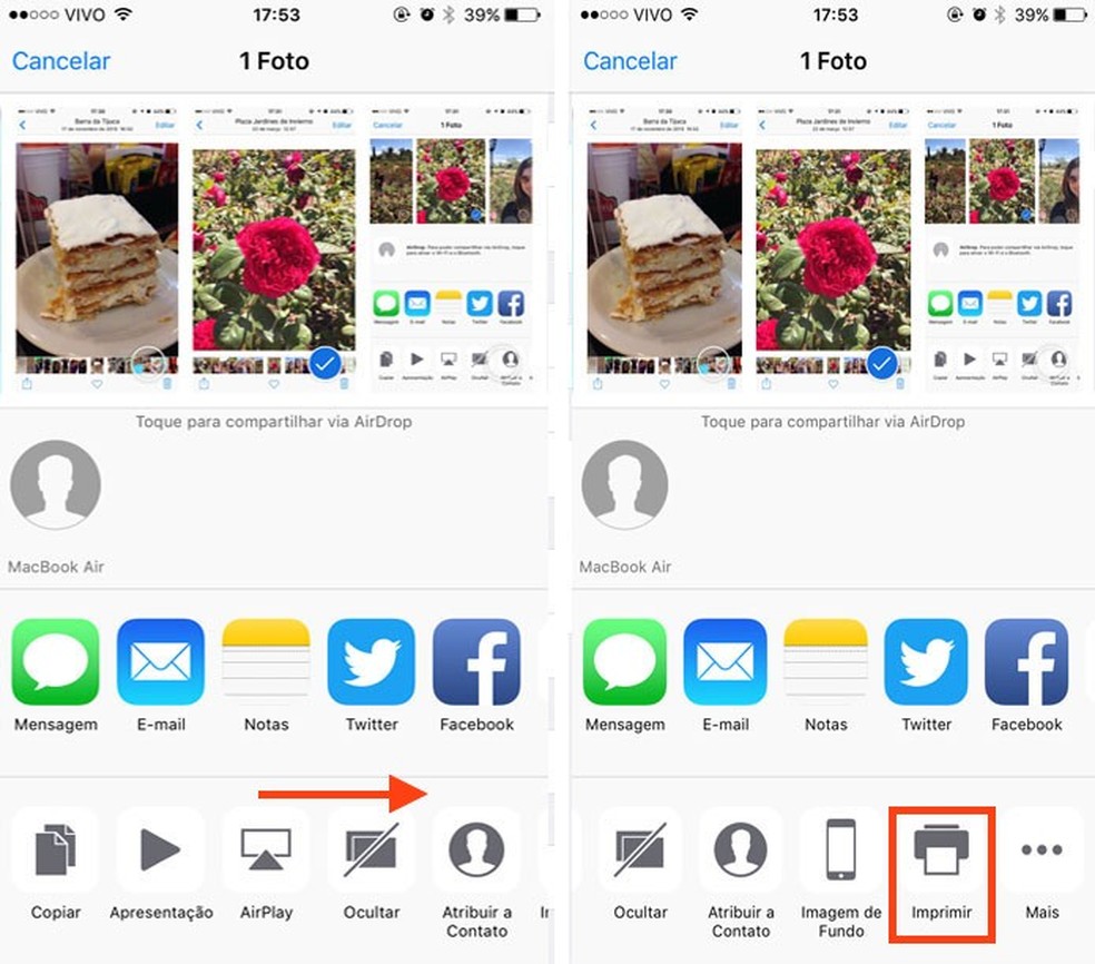 Como imprimir fotos direto do iPhone?