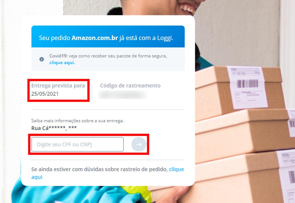 Como rastrear um pedido na Loggi