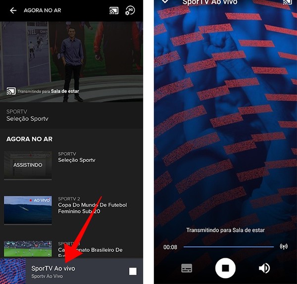 Como transmitir o Globosat Play na TV com Chromecast