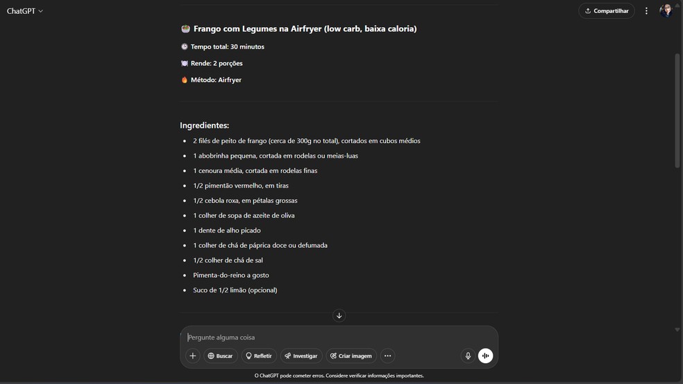 Como aprender a cozinhar com o ChatGPT? Veja 6 formas de usar a IA