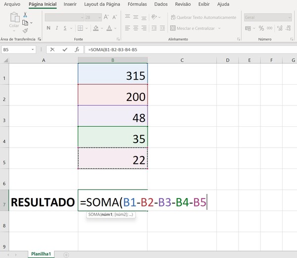 Como subtrair no Microsoft Excel (porcentagem, horas, datas e mais)