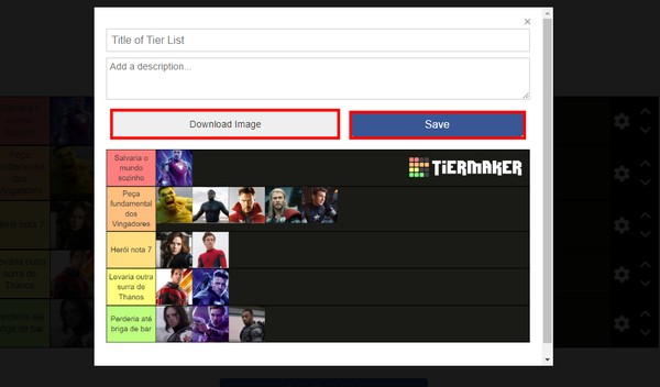 TierMaker: como usar o site para rankear coisas e criar Tierlist online