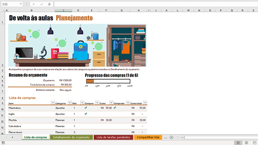 Excel: dez planilhas prontas para organização de rotina e tarefas