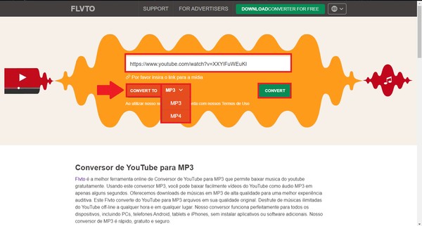 Flvto: como usar site para baixar música do YouTube
