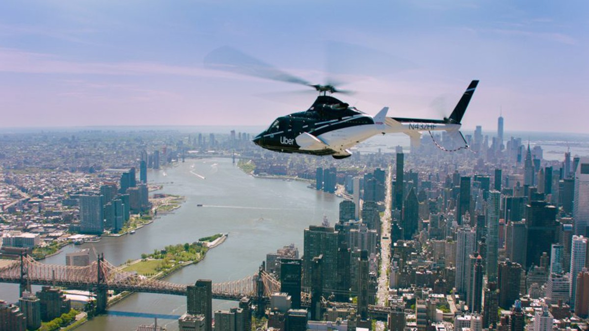 Uber lança serviço de helicóptero nos EUA; conheça