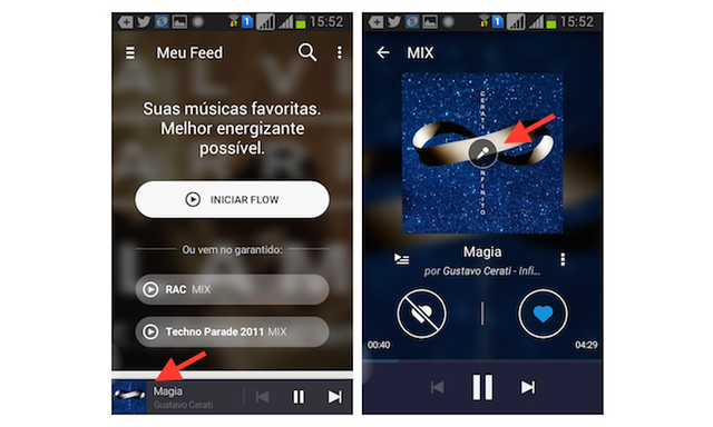 Como ver a letra de uma música no Deezer para Android?