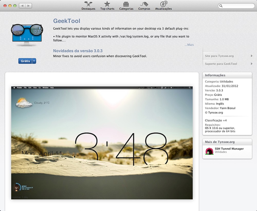 Como exibir eventos do iCal na área de trabalho do Mac