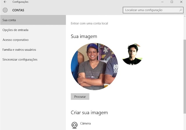 Como mudar a imagem da conta de usuário no Windows 10