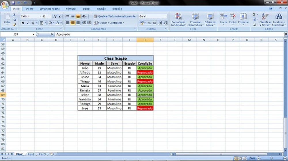 Como usar a formatação condicional no Excel