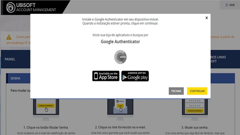 Como ativar verificação de duas etapas no Rainbow Six: Siege