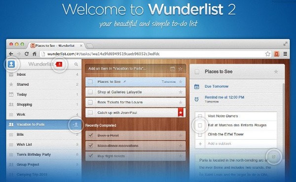 Wunderlist 2 traz grandes novidades, mas usuários enfrentam bugs