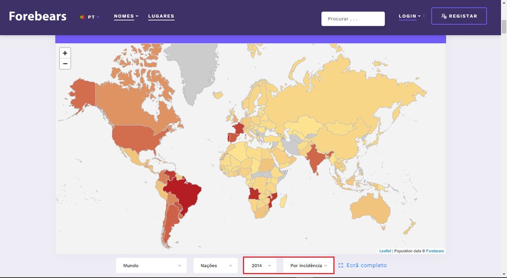 Forebears: como usar site para saber quantas pessoas têm seu sobrenome