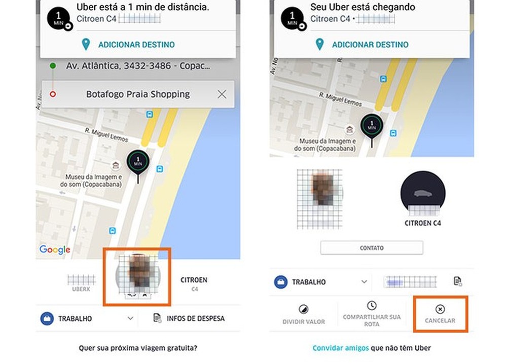 Como cancelar uma corrida no Uber