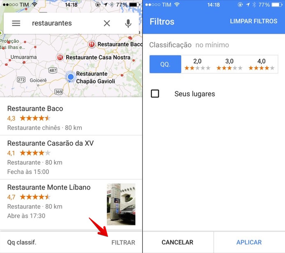 Google Maps: veja como descobrir os melhores restaurantes da redondeza