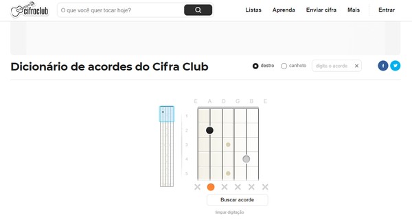 Dicionário de acordes do Cifra Club: veja como identificar posições