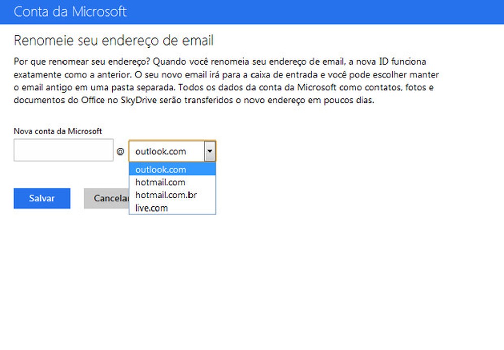 Como usar o Outlook.com com uma conta integrada ao Windows Phone