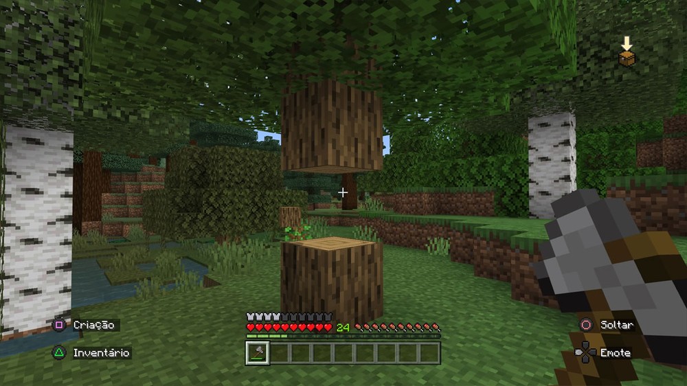 Como fazer um baú no Minecraft